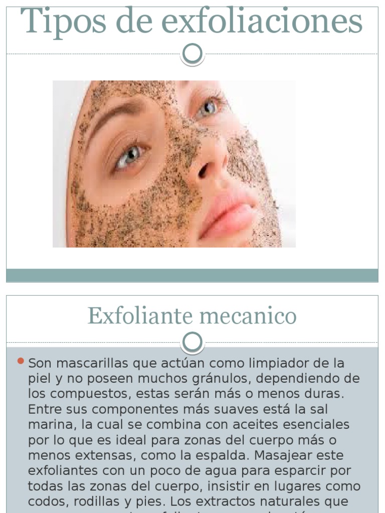 Tipos de Exfoliaciones | PDF | Sustancias químicas | Química