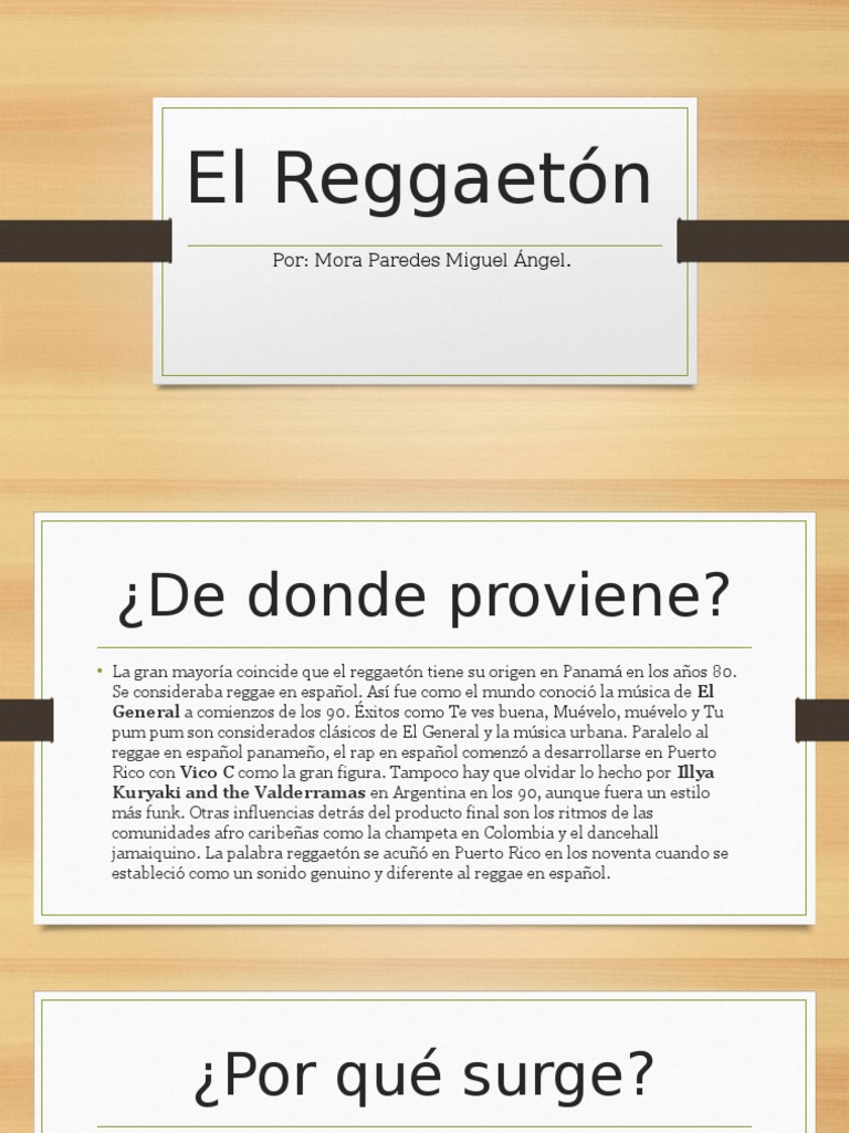 El Reggaetón | PDF | Subgéneros musicales | Música contemporánea