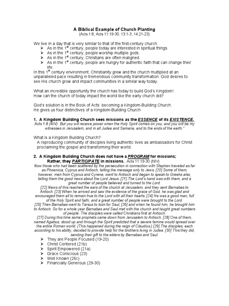 Kingdom-Building Church Principles | PDF | Christianity In The 1st ...