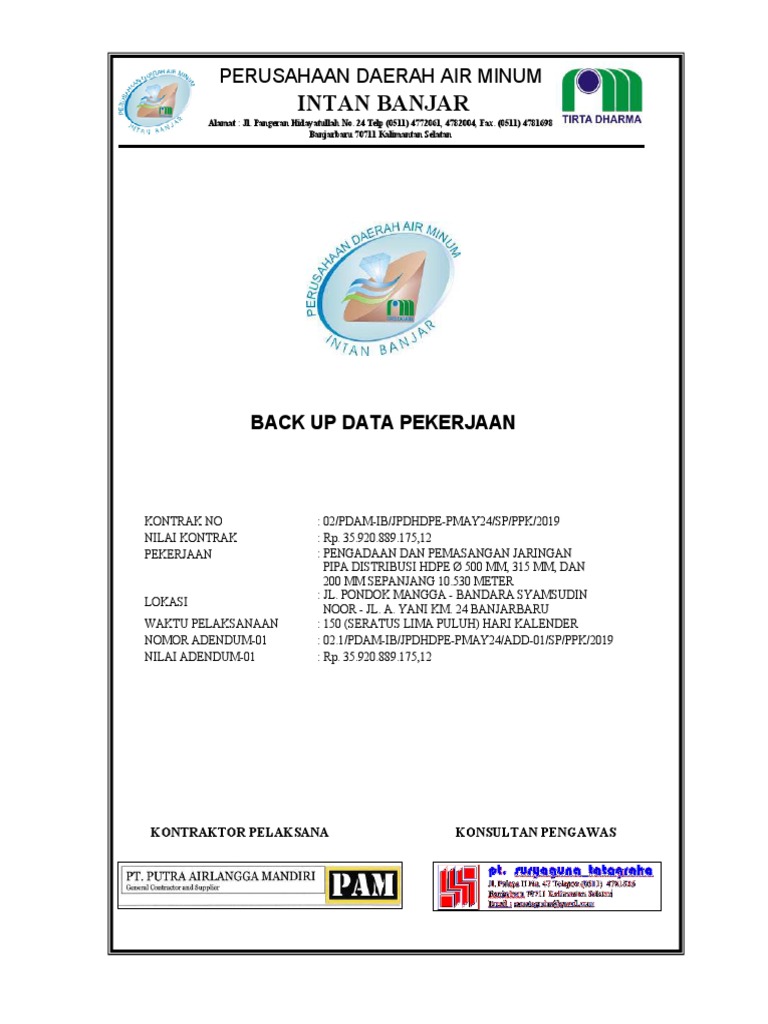 Cover Laporan Backup | PDF