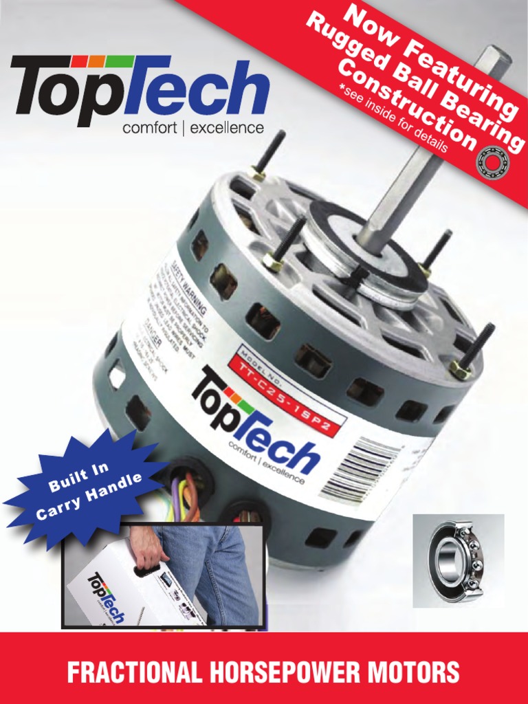 Toptech Motors Specifications | PDF | Capacitor | Wire