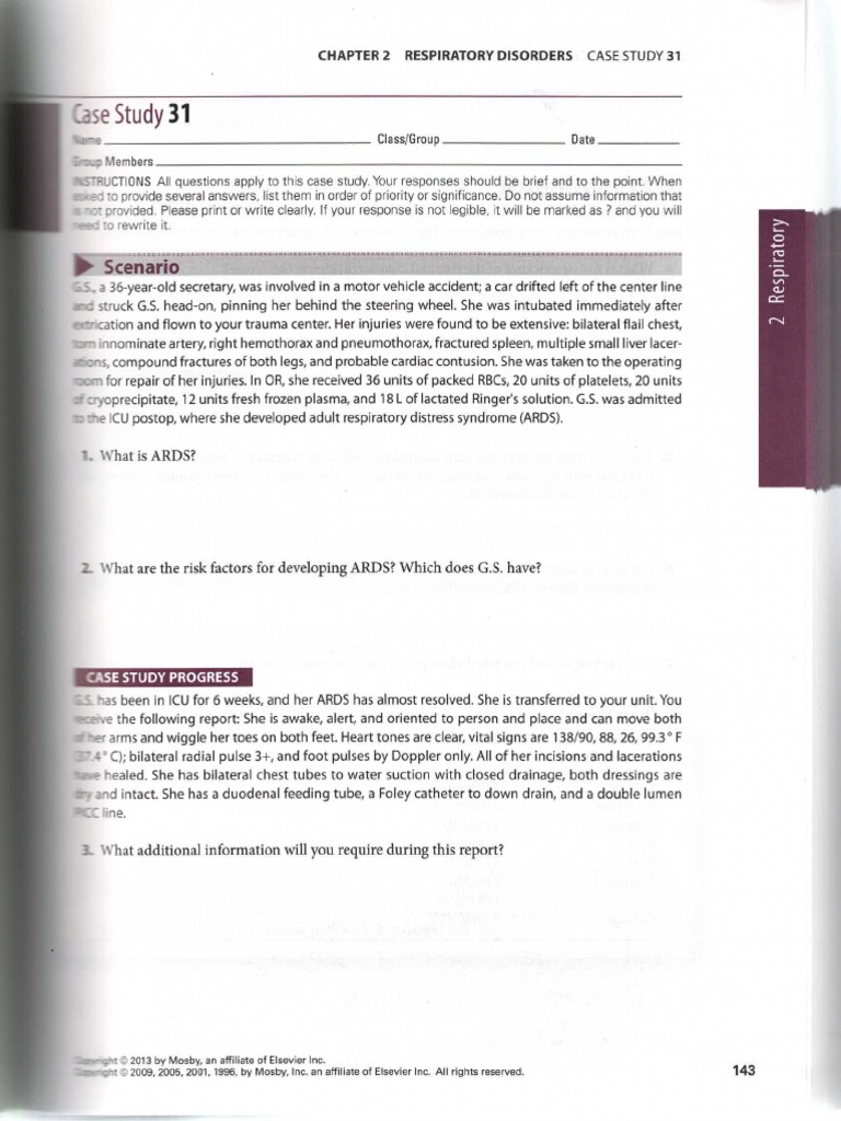 Case Study 31 ARDS | PDF