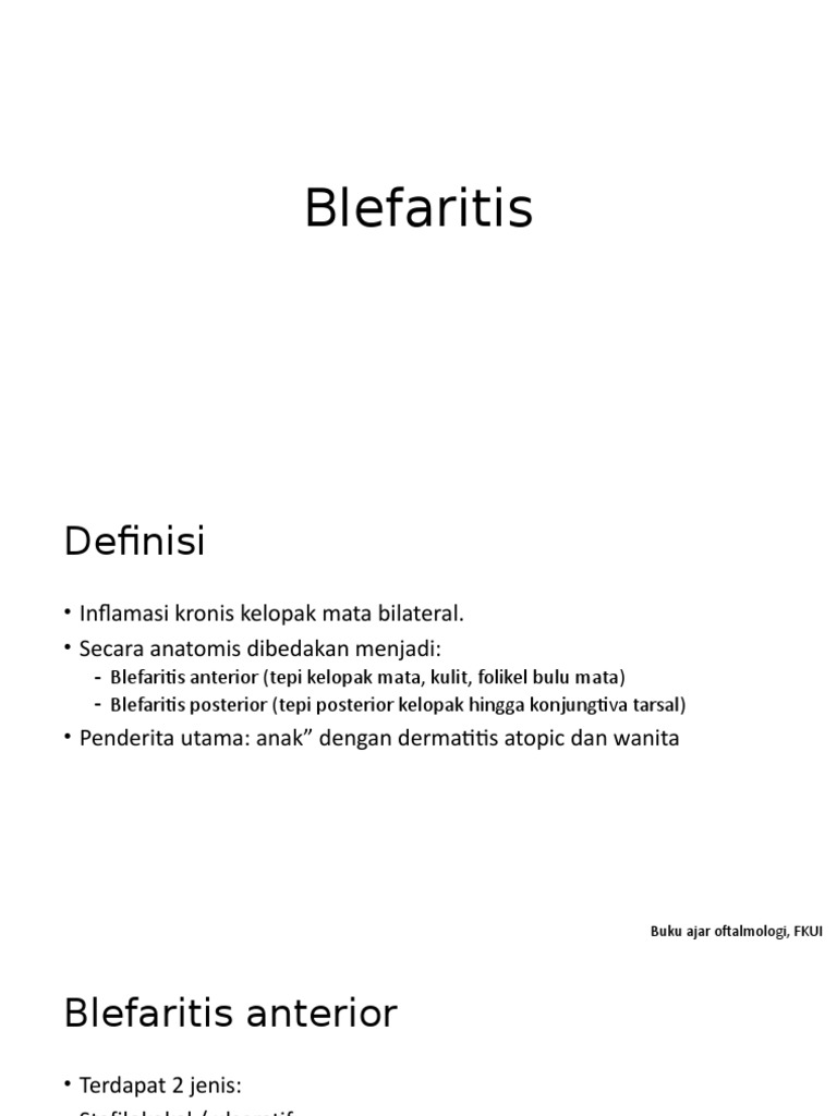 Blefaritis | PDF
