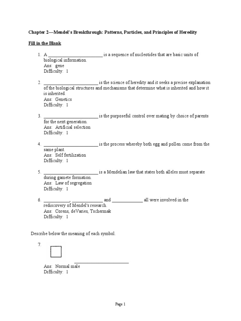 Chapt 02 | PDF | Dominance (Genetics) | Allele