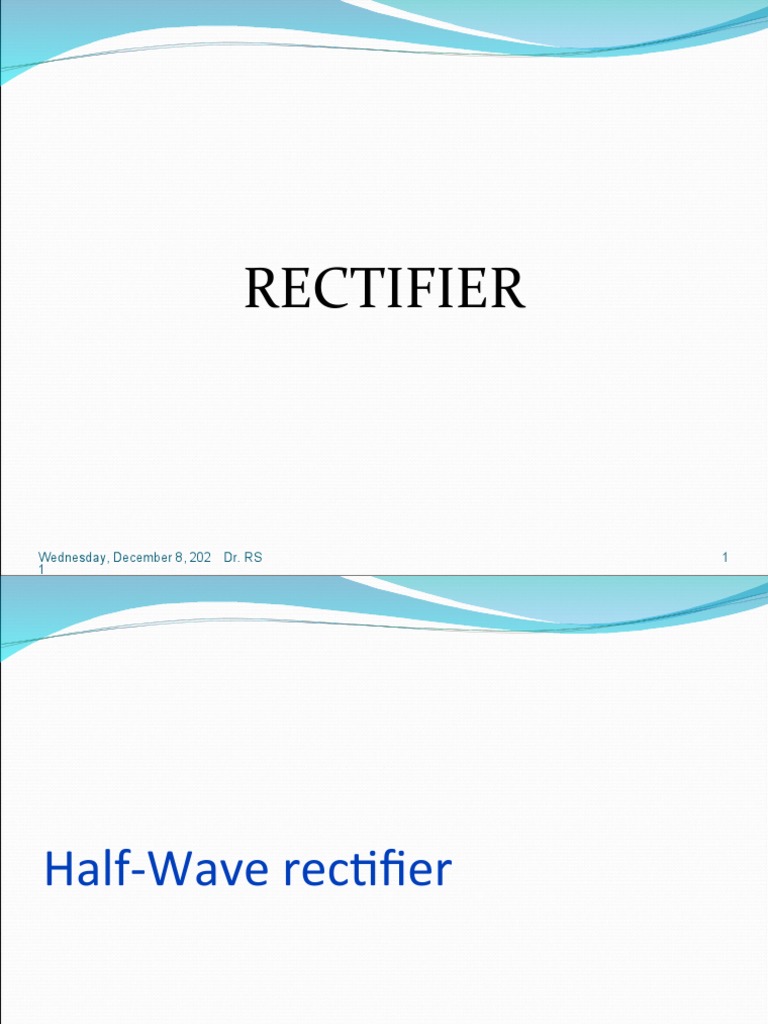 Rectifier and Filters | PDF | Rectifier | Electrical Engineering