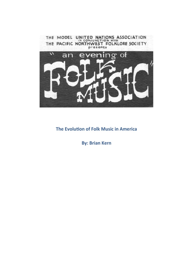 The Evolution of Folk Music | PDF | Folk Music | Mass Media