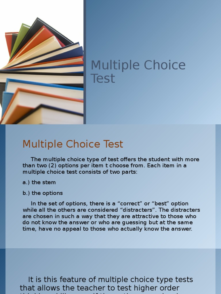 MC Test Guide | PDF | Multiple Choice