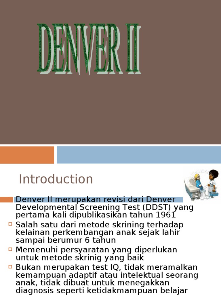 Denver Ii | PDF | Kesehatan Holistik