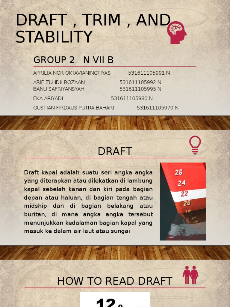Pengertian Draft dan Trim Kapal | PDF