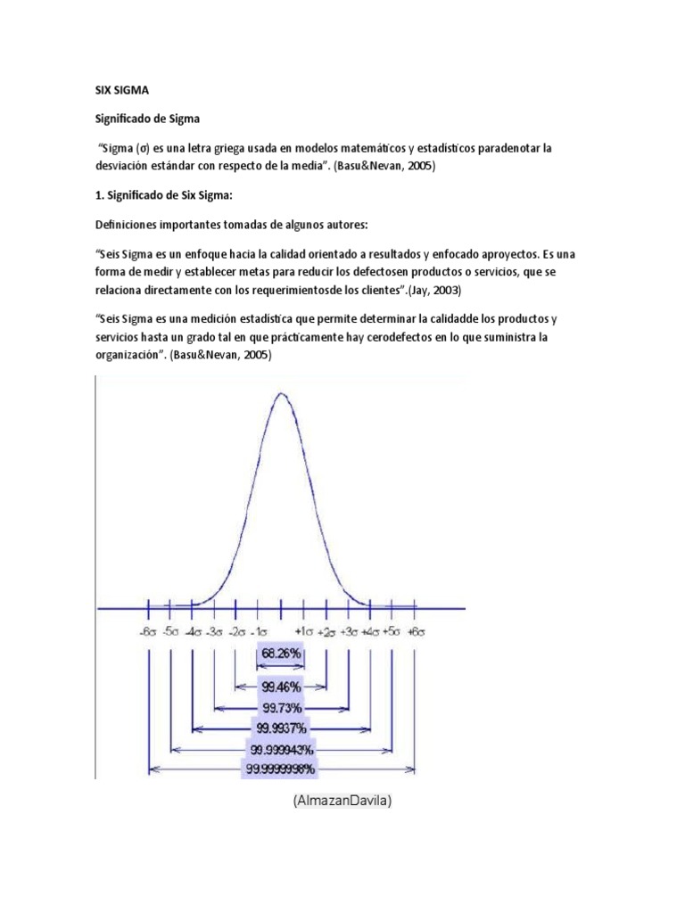 Six Sigma: Una metodología para la mejora continua de procesos a través ...