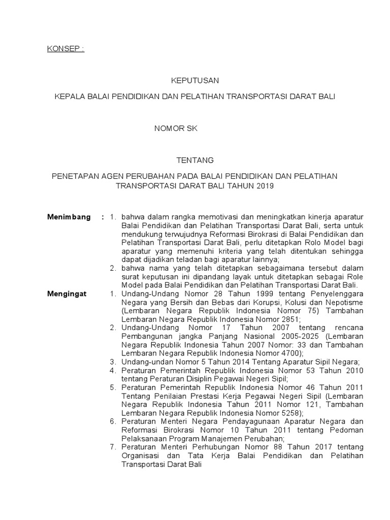 Konsep SK-Role Model | PDF