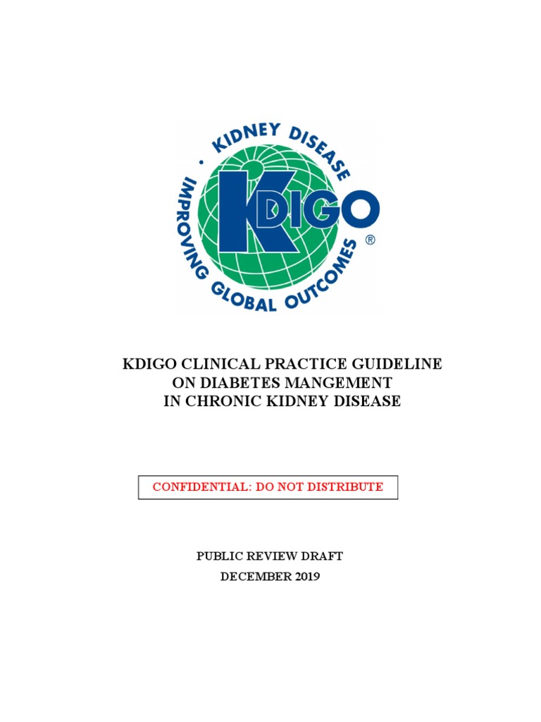 KDIGO Diabetes Management in CKD - Public Review | PDF | Chronic Kidney ...