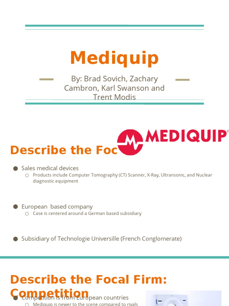 Mediquip Presentation | PDF | Sales | Swot Analysis