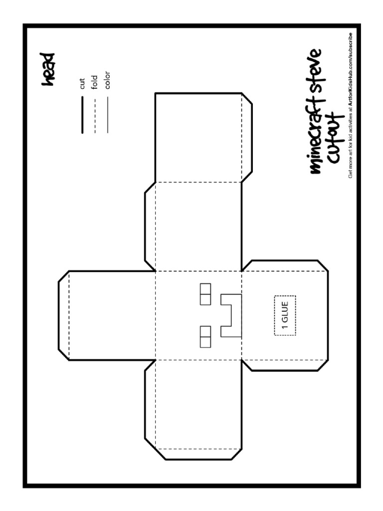 Minecraft Steve Cutout PDF | PDF
