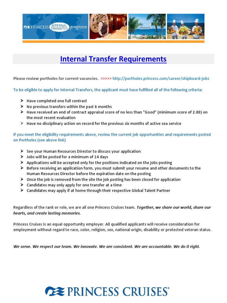 Internal Transfer Requirements (Revised) - 0 PDF | PDF