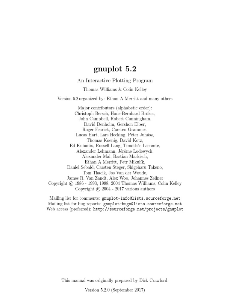 Gnuplot PDF | PDF | Computing | Computer Programming