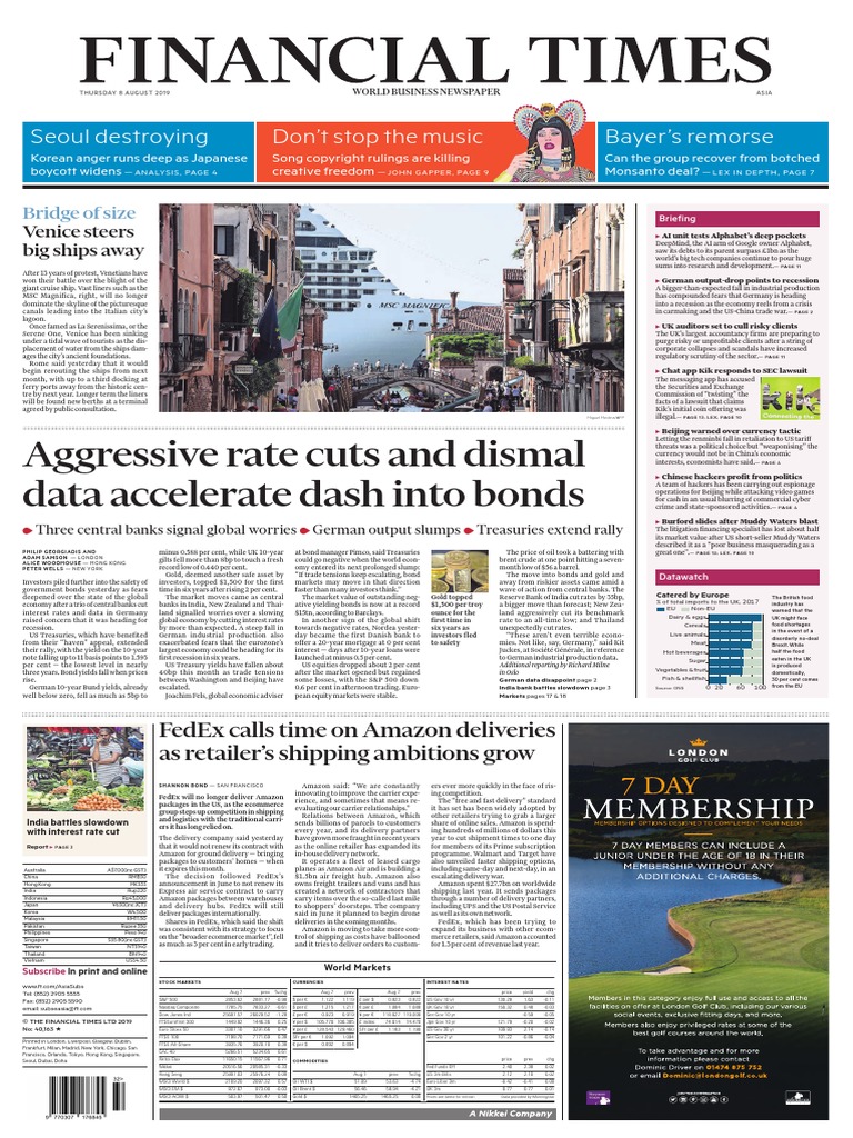 Financial Times Asia August 8 2019 UserUpload Net PDF | PDF | Cargo ...