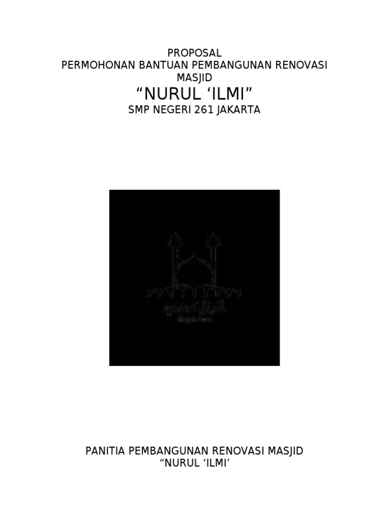 Cover Proposal Masjid | PDF