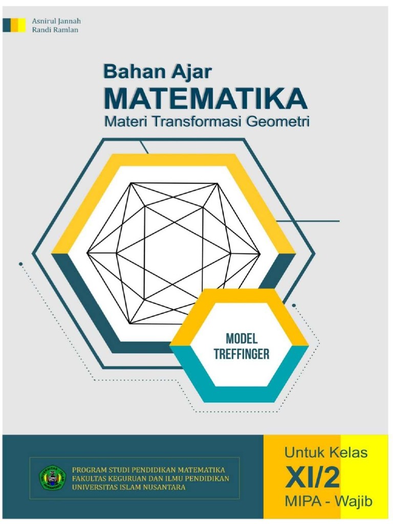 Bahan Ajar Materi Transformasi Geometri Kelas Xi | PDF