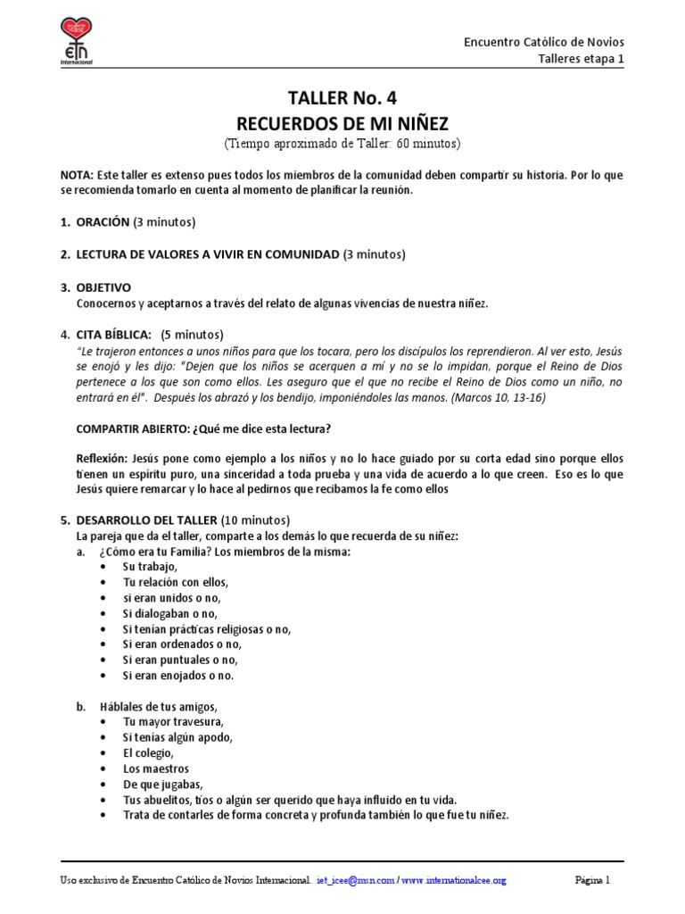 E1 - 04 - Recuerdos de Mi Niñez - Internacional - V1 | PDF | Jesús ...