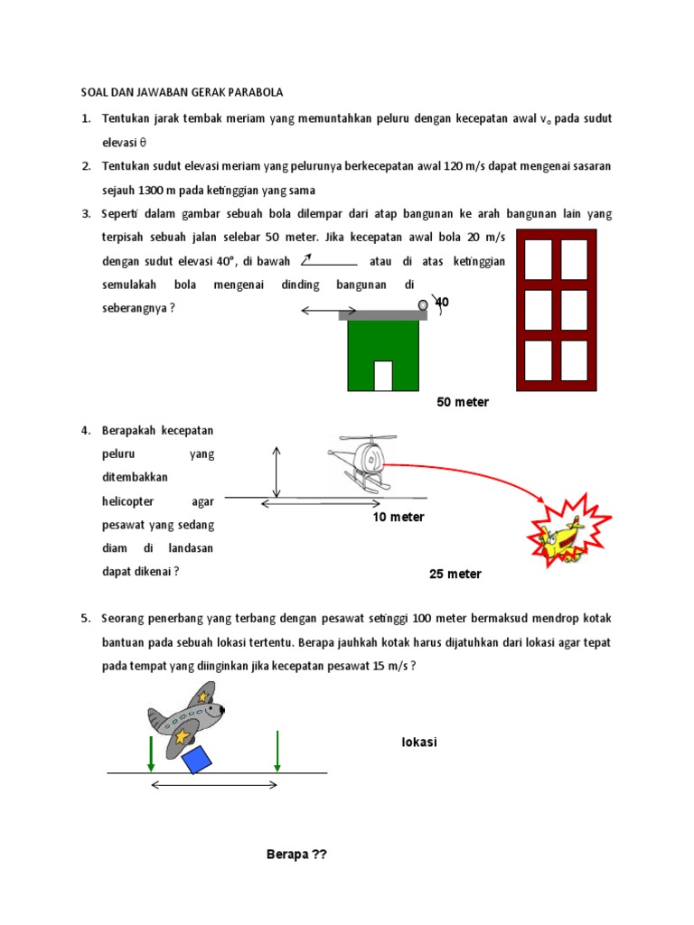 Soal Gerak Parabola | PDF
