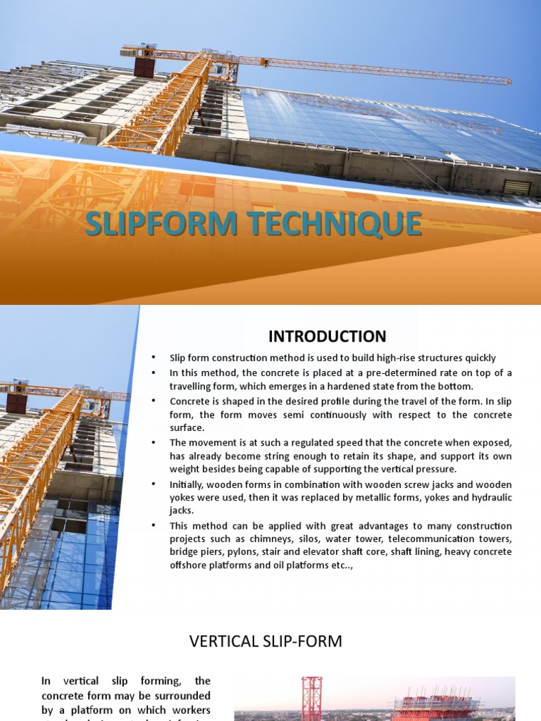 Slipform | PDF | Building Engineering | Building Materials