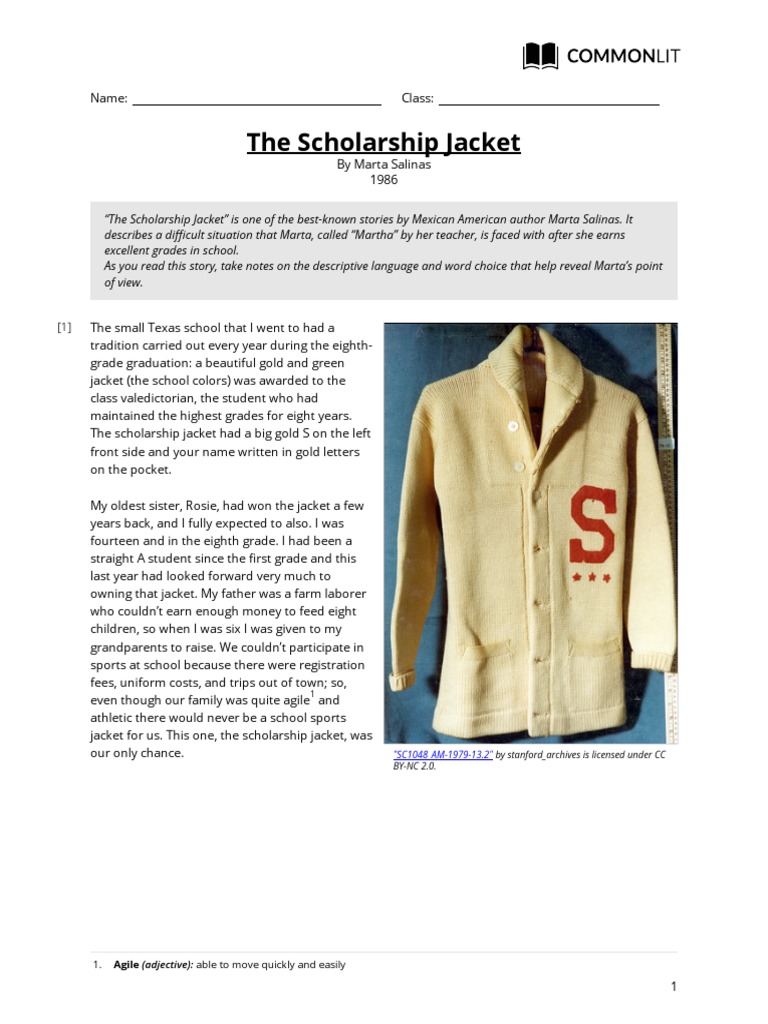 7.the Scholarship Jacket | PDF