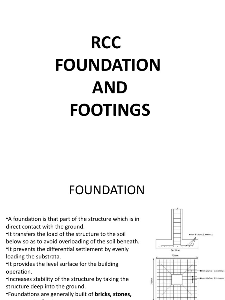 RCC Foundation and Footing | PDF | Deep Foundation | Foundation ...