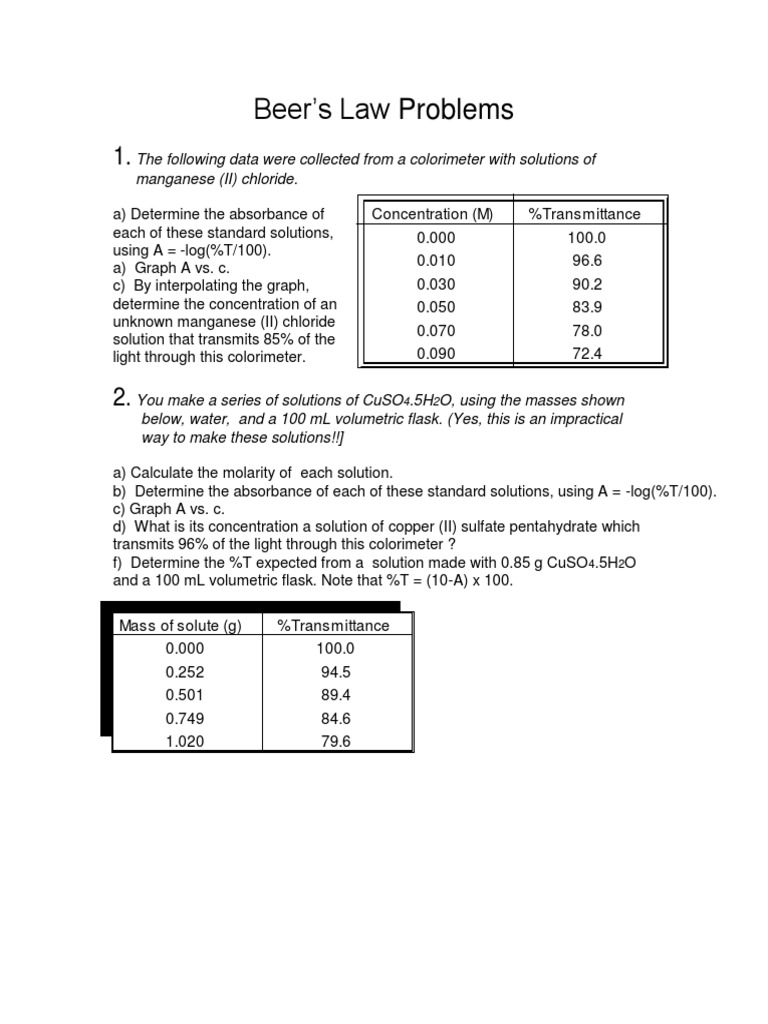 Beer Practice PDF | PDF | Science & Mathematics