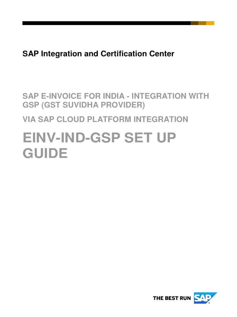 GSP Integration Guide | Download Free PDF | Public Key Certificate | Sap Se