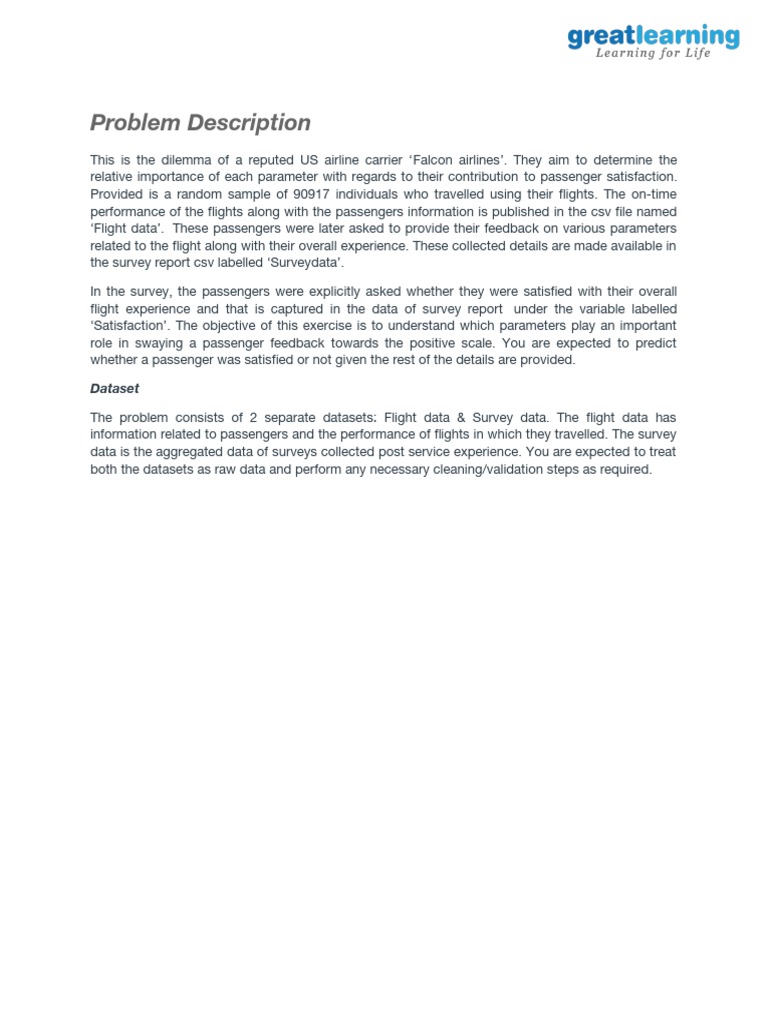 Passenger Satisfaction Analysis for Airlines | PDF | Business