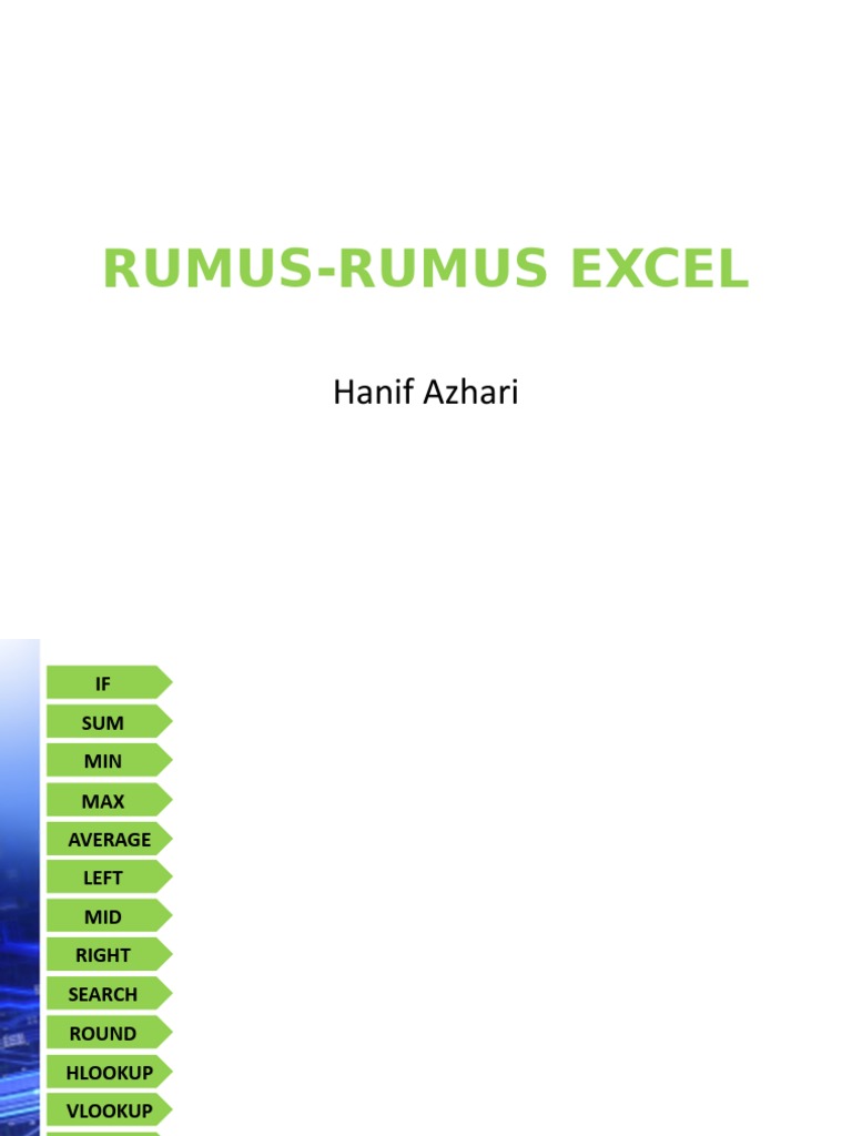 Rumus-Rumus Excel | PDF | Software | Computer Engineering