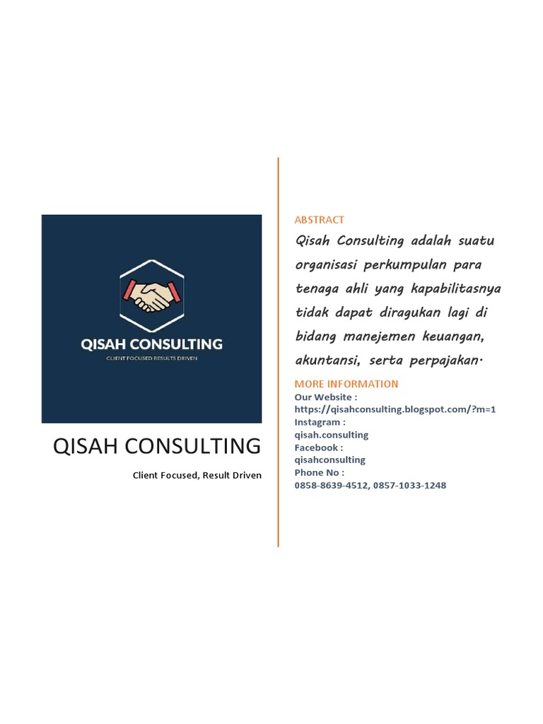 Qisah Consulting - Penawaran Jasa (Sales Quotation) | PDF | Karier ...