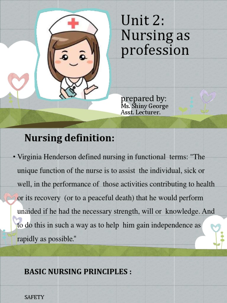 Nursing As Profession PDF | PDF | Value (Ethics) | Nursing