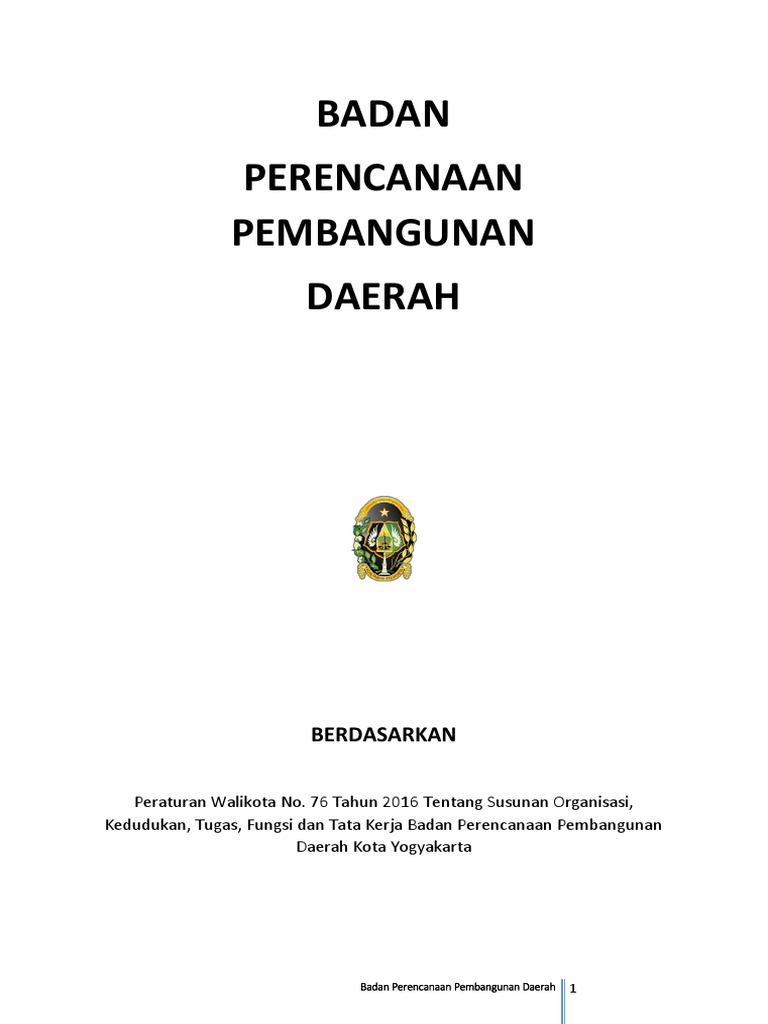 Profil Bappeda PDF | PDF