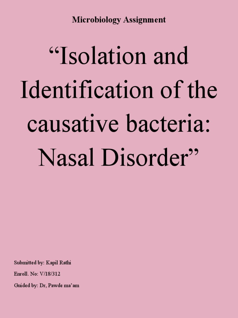 Microbiology Assignment | PDF | Agar | Microbiology