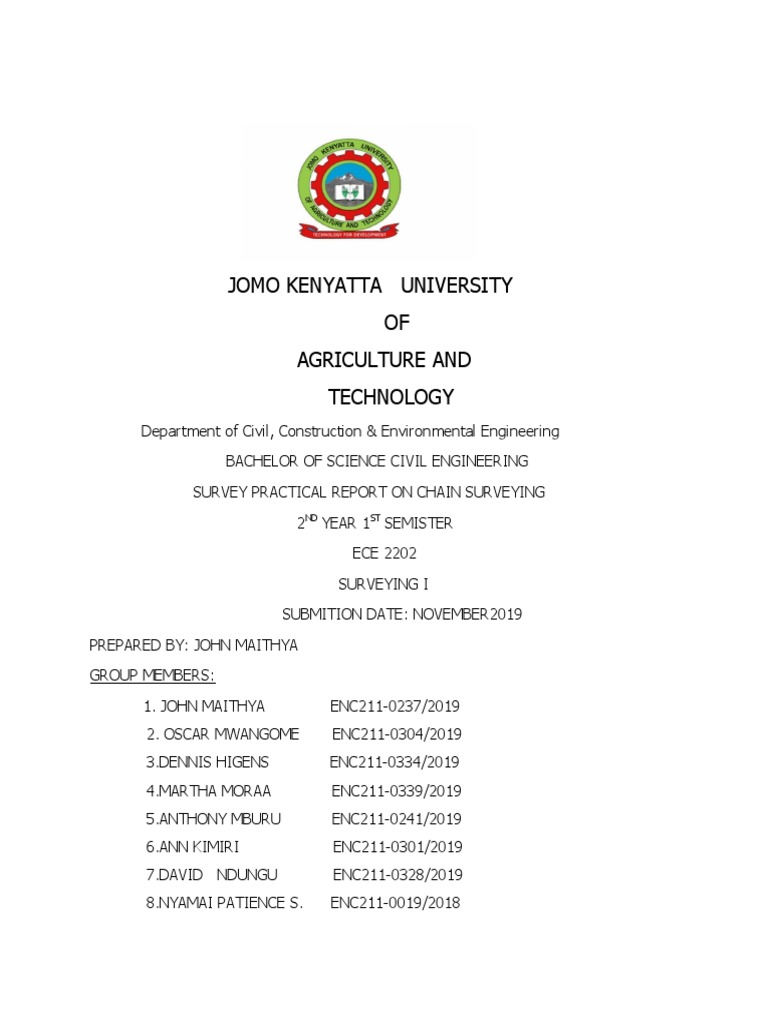 Chain Surveying Practical Report | PDF | Surveying | Scientific Observation