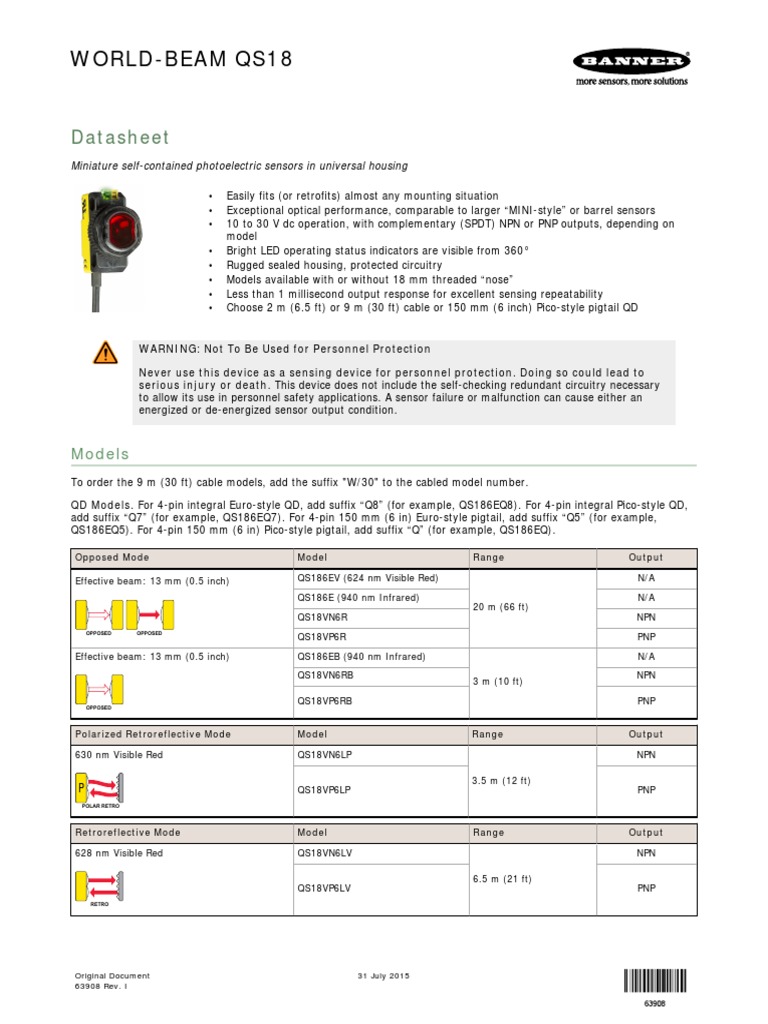 Sensor Datasheet PDF | PDF | Optical Fiber | Bipolar Junction Transistor