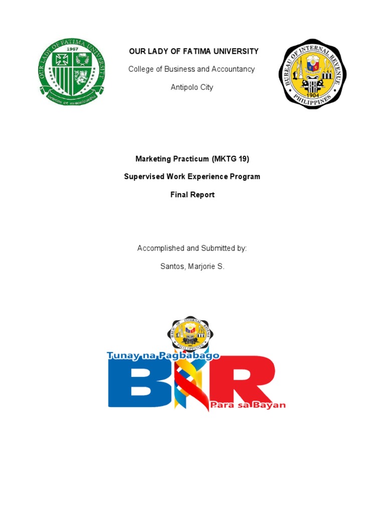 Ojt Book Report | PDF | Internal Revenue Service | Taxes