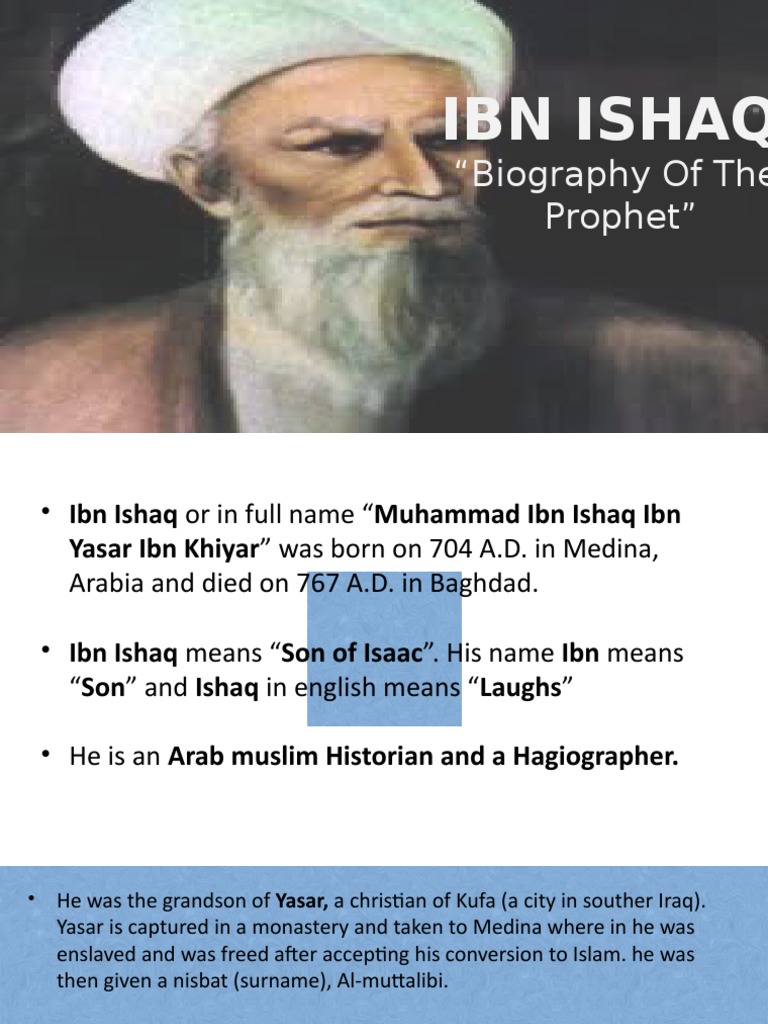 ibn ishaq.pptx | Muhammad | Ali