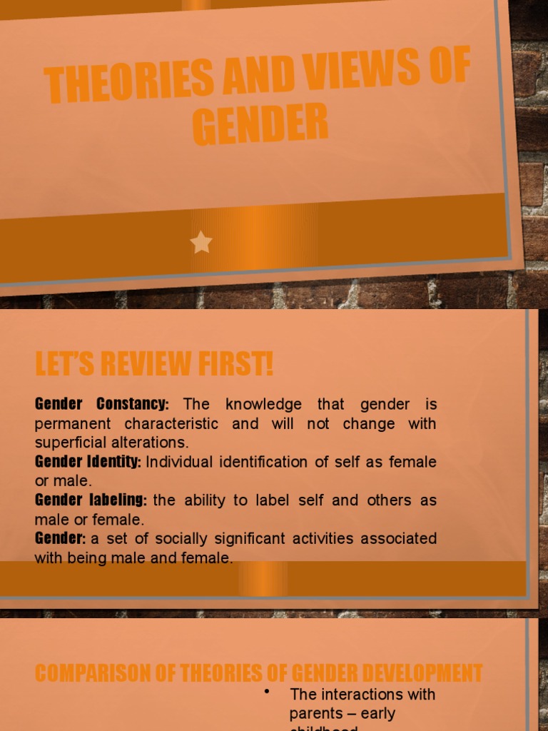 Theories and Views of Gender | PDF | Identity (Social Science) | Gender