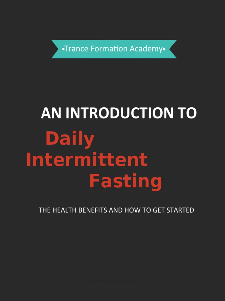Intermittent Fasting Booklet | PDF | Fasting | Dieting