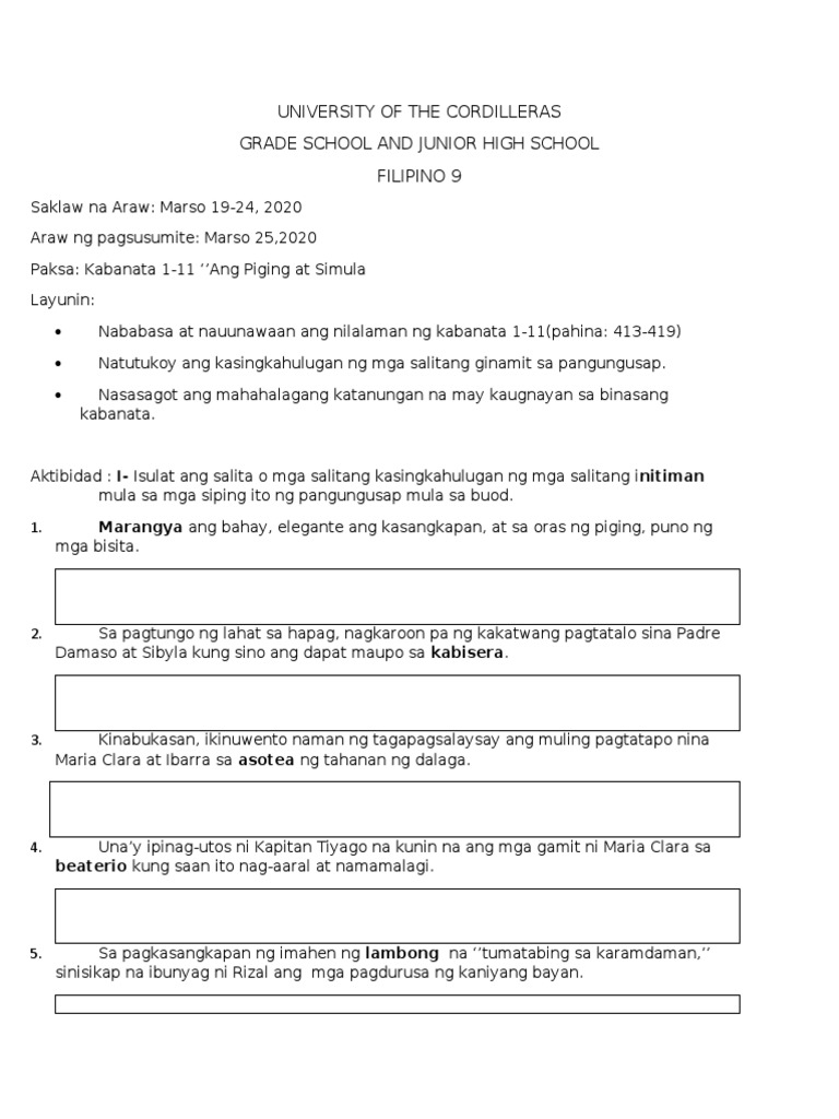 MODULE FOR GRADE 9.odt | PDF