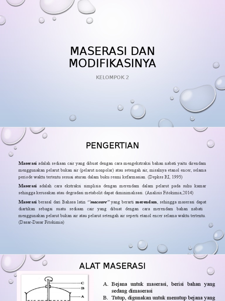 Maserasi Dan Modifikasinya | PDF | Griya & Taman | Kesehatan Holistik