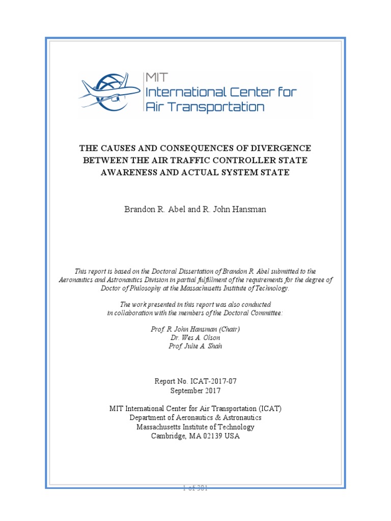 ICAT Report - Brandon Abel | PDF | Air Traffic Control | Unmanned ...