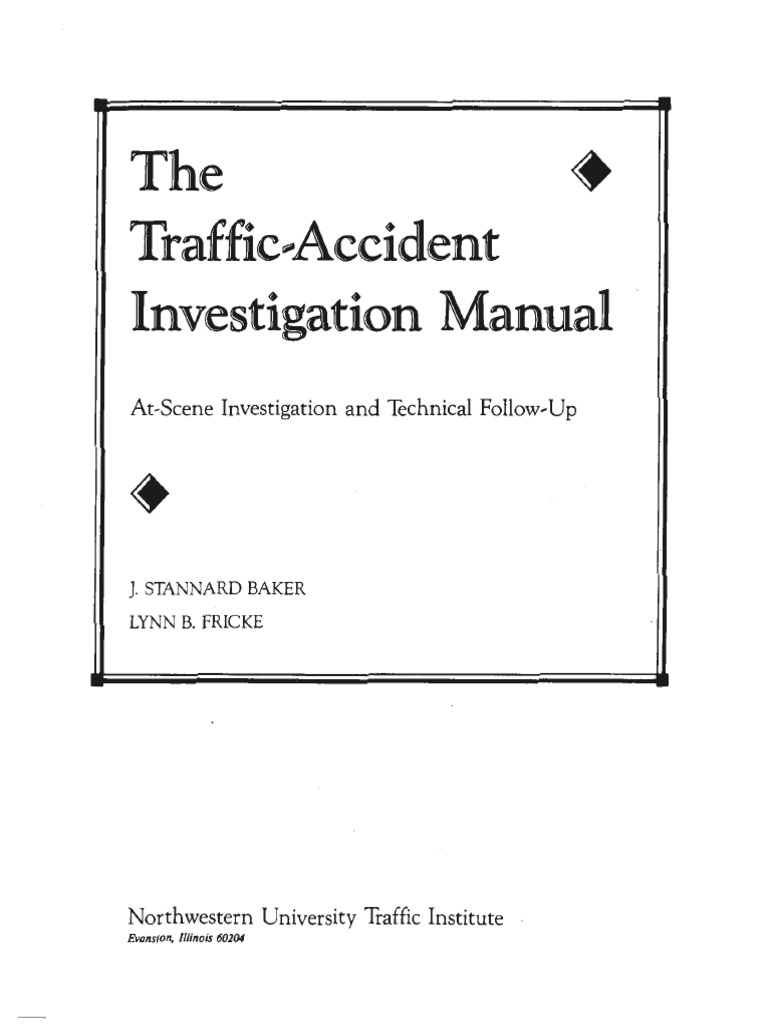 Accident Investigation Manual 1 | PDF | Perception | Traffic