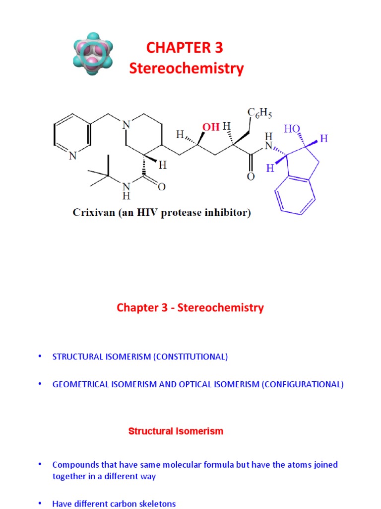 CHAPTER 3 Stereochemistry | PDF | Isomer | Chirality (Chemistry)