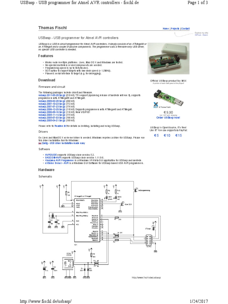USBasp | PDF | Electronic Design | Computer Engineering