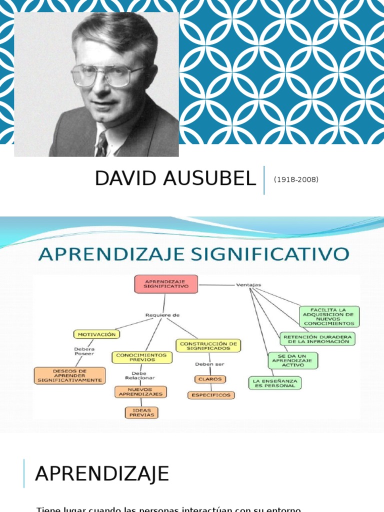 AUSUBEL EXPOSICIÓN | PDF | Aprendizaje | Modificación de comportamiento