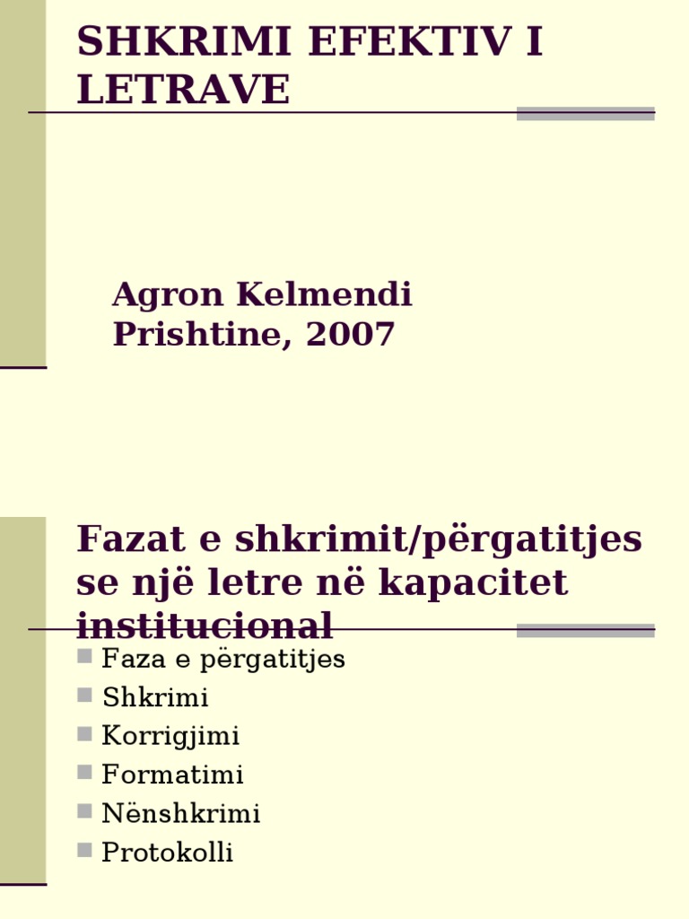 How To Write A Formal Letter (Albanian) | PDF
